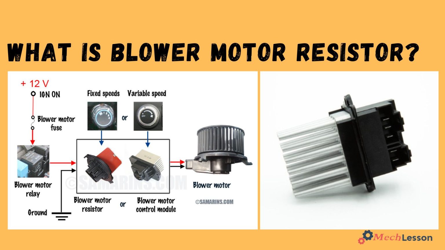 Blower Motor Resistor: Function, Symptoms & Replacement - ML