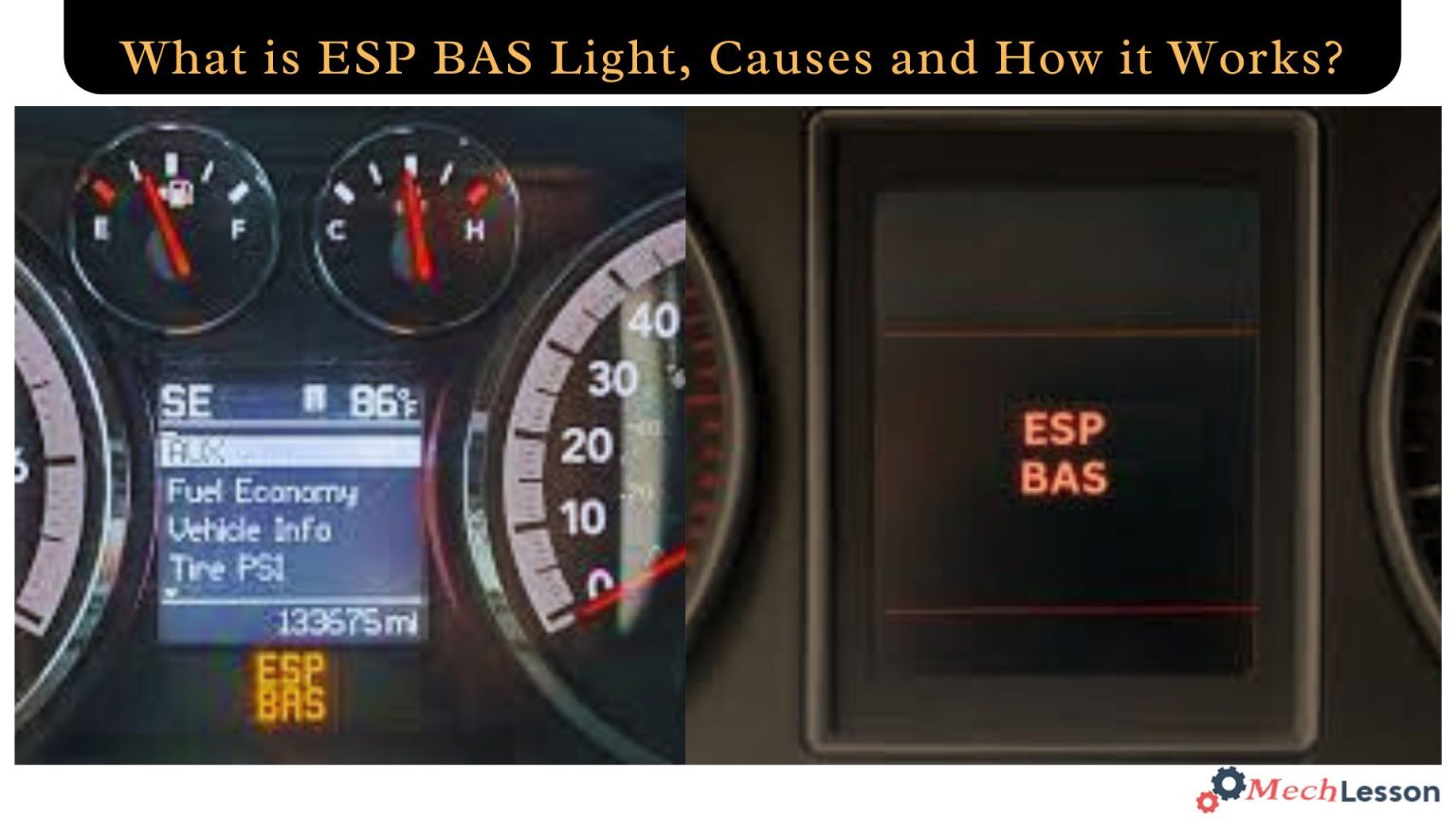 ESP BAS Light, Causes,How it Works and How to Fix - ML